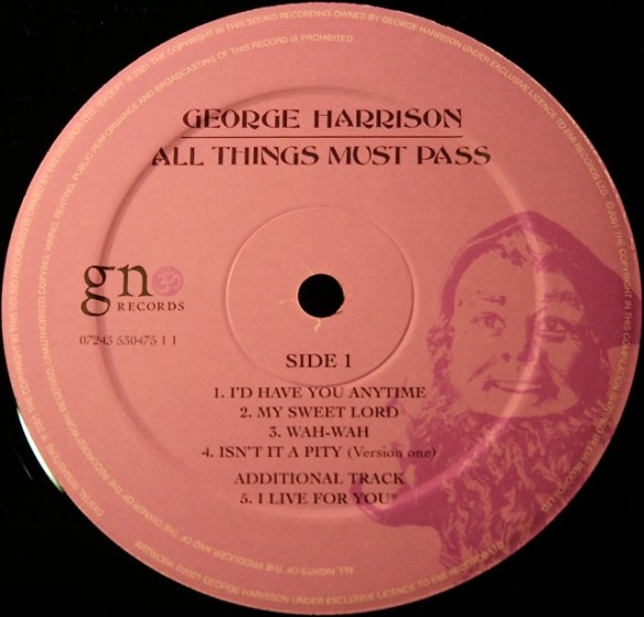 All Things Must Pass – Variations and Collectors Items | Beatles Blog