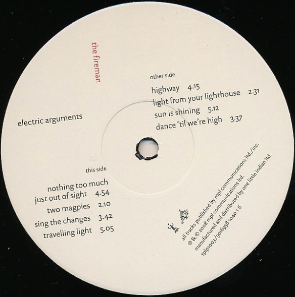 The Fireman – Electric Arguments Deluxe Edition (and others…) | Beatles ...