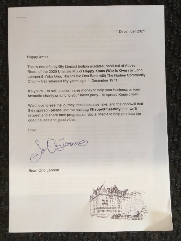 Happy Xmas (War Is Over) – 50 Acetates for 50 Years | Beatles Blog